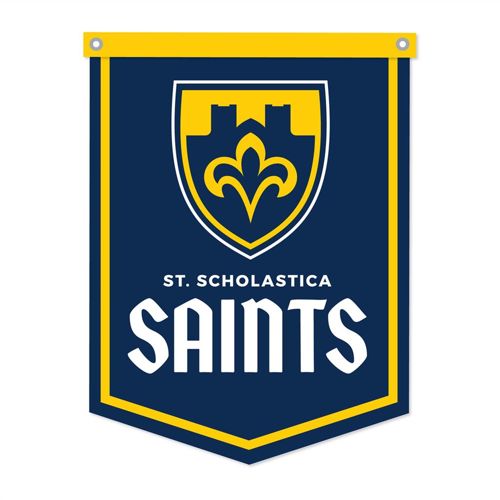Saints Rafter Banner – The College of St. Scholastica Saints Shop